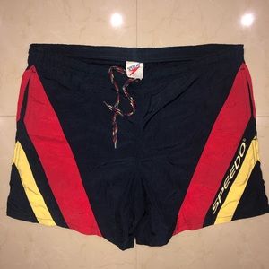 Speedo | Swim | Vtg 9s Speedo Navy Blue Striped Boardshorts M | Poshmark